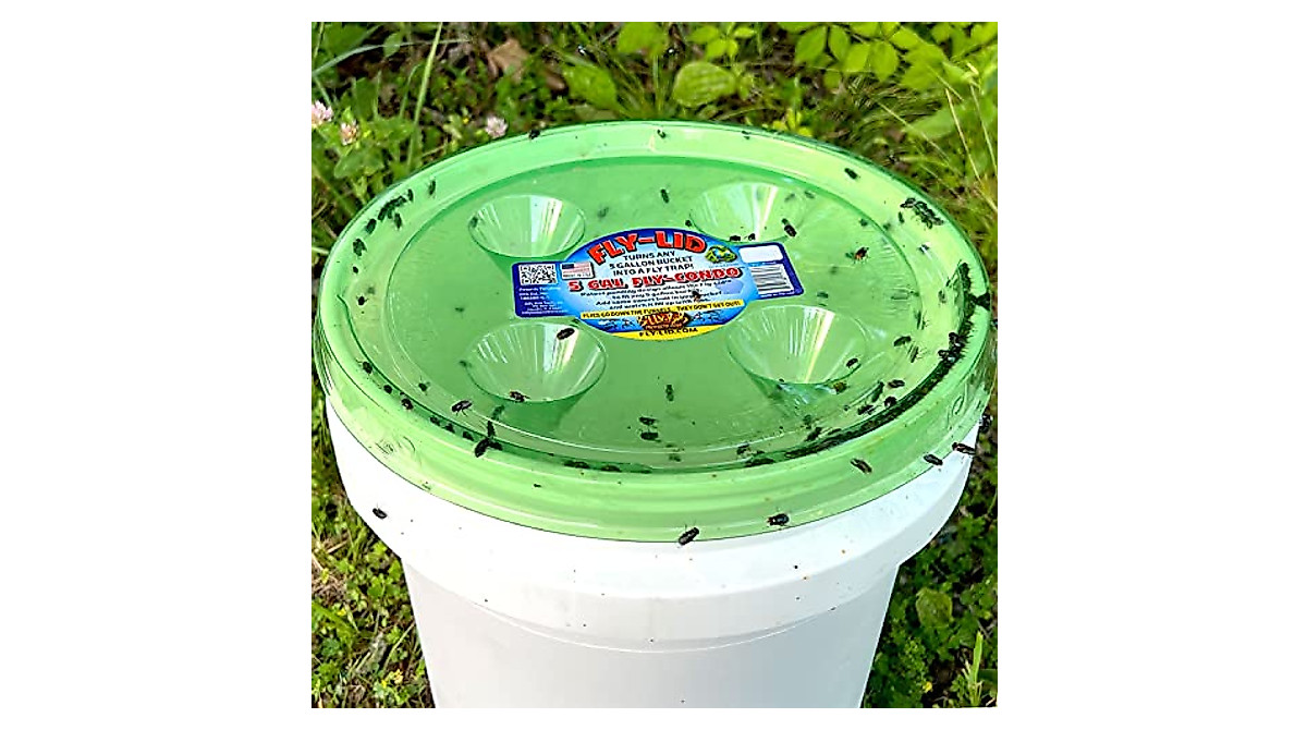 Billy-Bob Fly-Lid 5 Gallon Bucket Fly Trap 3 Pack - Effective & Eco ...