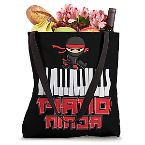 Piano Ninja Pianist Keyboard Player Musician Funny Piano Tote Bag
