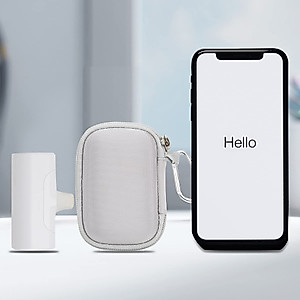 khanka Hard Travel Case Compatible with iWALK/Charmast/KKD/Abnoys/VEGER/Taegila Small Portable Charger 3350mAh 4500mAh 4800mAh 5000mAh 5200mAh 8000mAh Ultra-Compact Power Bank, Case Only (White)