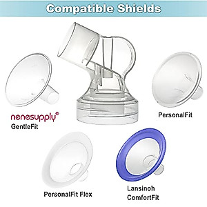 Nenesupply Pump Parts 21mm Flanges Compatible with Medela Breastpump Flange Valve Membrane Connector Compatible with Personalfit Connector Not Original Medela Pump Parts. Pump in Style Symphony