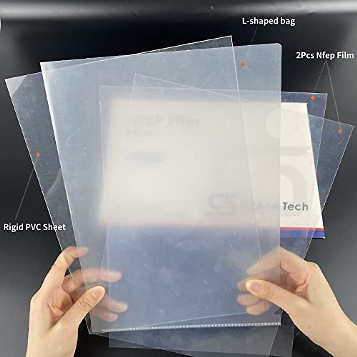 Siraya Tech 2 Pcs NFEP Film - A4 Size (210 X 297mm) Better Durability Fewer Layer Lines Accurate Print Results Great for Resin Printing Better Performance Over FEP for LCD DLP 3D Printers