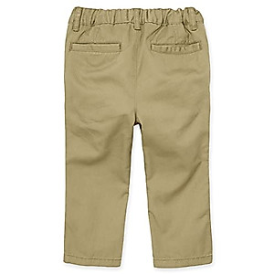The Children's Place Baby Boys' and Toddler Stretch Skinny Chino Pants, Flax/New Navy/Black 3-Pack, 4T