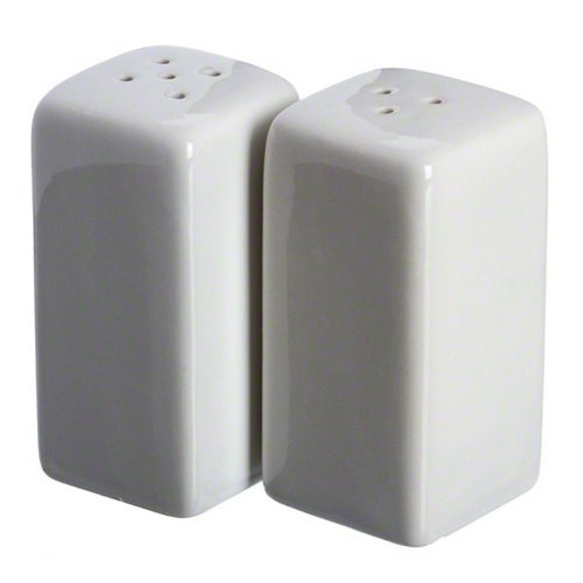American Metalcraft Square Ceramic Salt & Pepper Shakers (Set of 2)