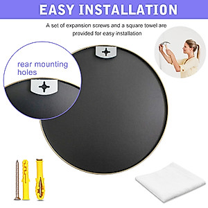 Yesmirrorcom Round Mirror 36 inch， Large Round Mirror Gold Frame,Circle Mirror 36 inch, Circular Wall Mirrors for Bathroom, Entry, Dining Room, & Living Room