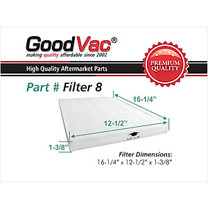 GoodVac Filter Pack for Electrolux El490 Series Air Purifiers Replaces OEM part El017
