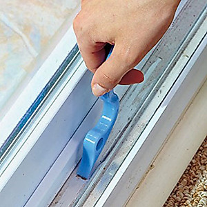 Trycooling Hand-held Groove Gap Cleaning Tools Door Window Track Kitchen Cleaning Brushes (Random Color-Blue, Green, Pink) (1 Pc)