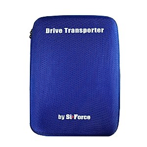 SiForce Portable 3.5 inch Internal Hard Drive Shockproof Case, SiForce Hard Drive Transporter Classic Hard Drive Storage Case