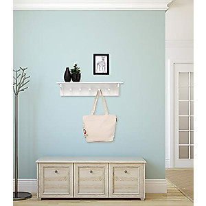 Kiera Grace 1-tier Kieragrace Traditional Floating-Shelves, 24 x 4.5 x 5.5 inches, White