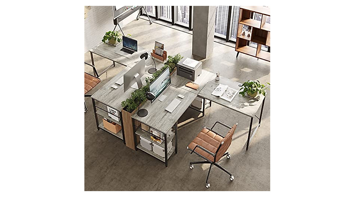 Bestier L Shaped Desk - Versatile & Stylish Office Solution