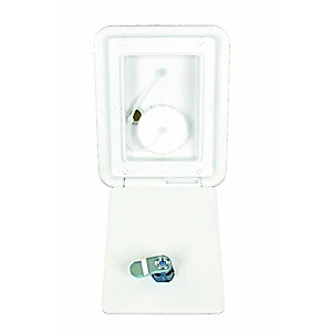 Thetford RV Camper Gravity Water Inlet Fill Hatch for 1 1/4 inch or 1 3/8 inch Connections Polar White PN 94249