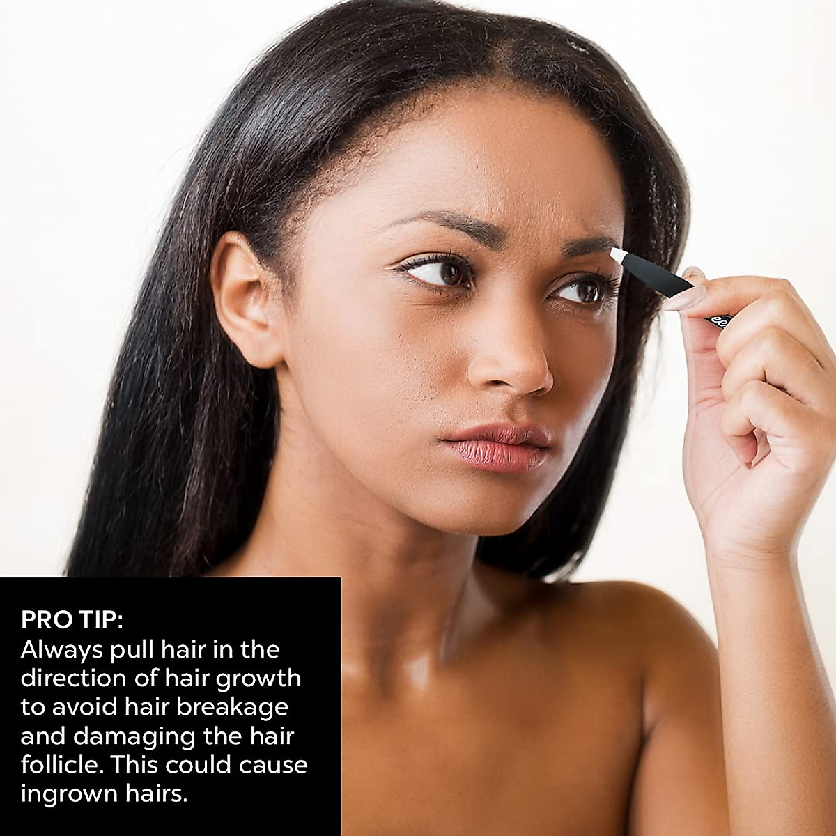 Slant and Dual Ended Point Tips Tweezers Precision Crafted for Eyebrows Ingrown Hair two in one Tweezers for Ease of use Z-Tweeze PATENTED by DreamCut