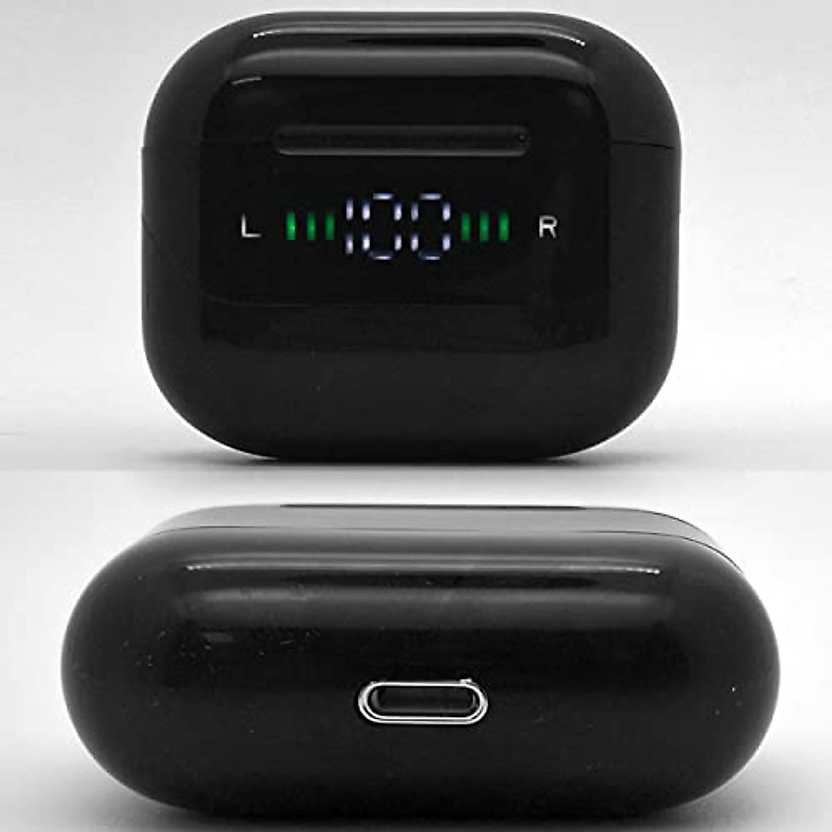 AD Pro3 Earpods Wireless Airdots Bluetooth 5.3 Multi-Function Touch Earbuds Microphone Auto Pairing Earphone Battery Display Charging Headset Voice Assistant Deep Bass Stereo Sound (Black)