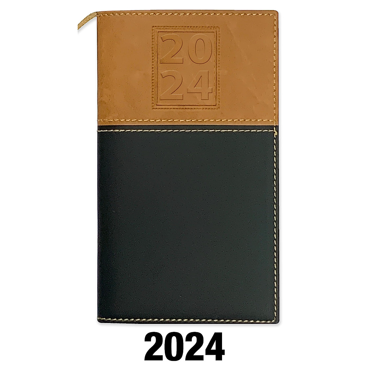 BookFactory 2024 Weekly Pocket Calendar/2024 Weekly Calendar/2024 Planner Calendar/Weekly Agenda Organizer - Calendar with Notepad (CAL-2024-POCKET(Organizer))