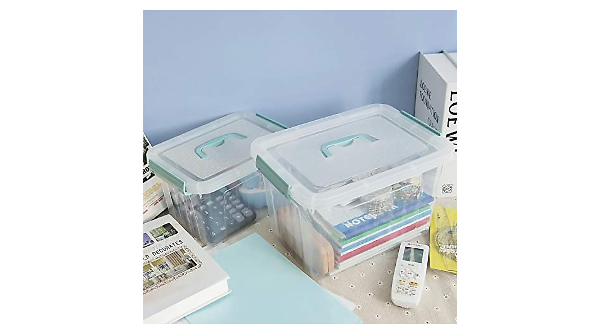 Gloreen 12Q & 6Q Mint Green Storage Bins | Durable & Stackable