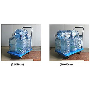 Carts,Platform Trucks,Home Hand Trolley Warehouse Office Garden Garage Workshop Folding Truck Heavy Duty Flat Bed Transport Cart/B