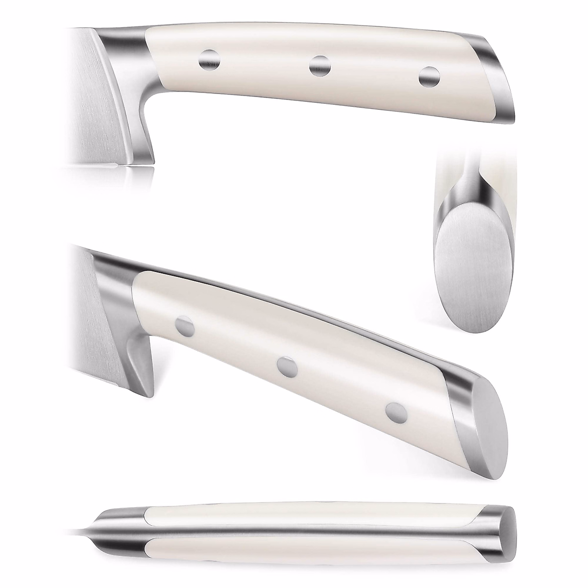 Cangshan S/S1 Series German Steel Forged Chinese Cleaver Set (White)