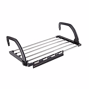 KRAZI Folding Shoes Towel Radiator Towel Clothes Folding Pole Airer Dryer Drying Rack 5 Rail Bar Holder Home Decoration Accessories
