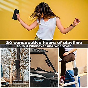 Pro Portable Magnetic Bluetooth Golf Speaker Wireless Waterproof IPX6/Shockproof 3rd Generation Magnetic Golf Speakers for Golf Cart 20Hour Playtime Golf Accessories Golf Gifts(TWS & SD Card function)