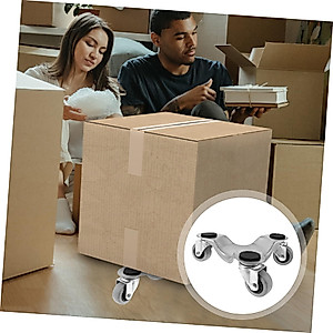 Moving Artifact Moving Wheels Furniture Rollers Furniture Dolly Moving Dolly 3 Wheel Dolly Portable Moving Rollers Moving Tool for Furniture Dolly Wheels Carbon Steel Lifts Heavy