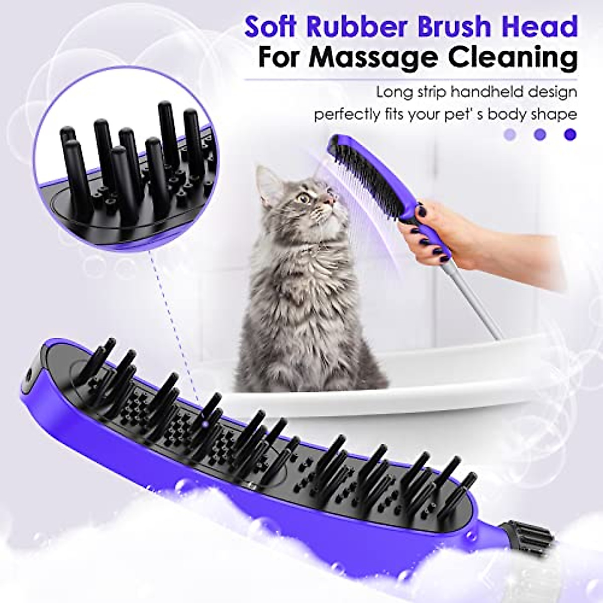 WaterSong Dog Sprayer Shower Attachment (Purple)