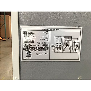 Commercial Refrigerator Glass 1-Door Merchandiser Display Cooler Case Fridge NSF, 25 inches width, capacity 15.1 cuft 110V, Restaurant Kitchen Cafe LG430