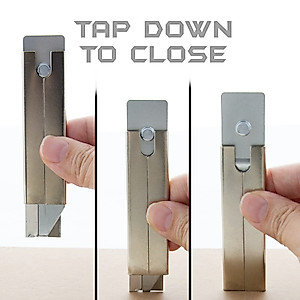 BAZIC Carton Cutters w/ 4 Replacement Blades in tube, Utility Knife Set for Box Cardboard Boxes, 2-Pack