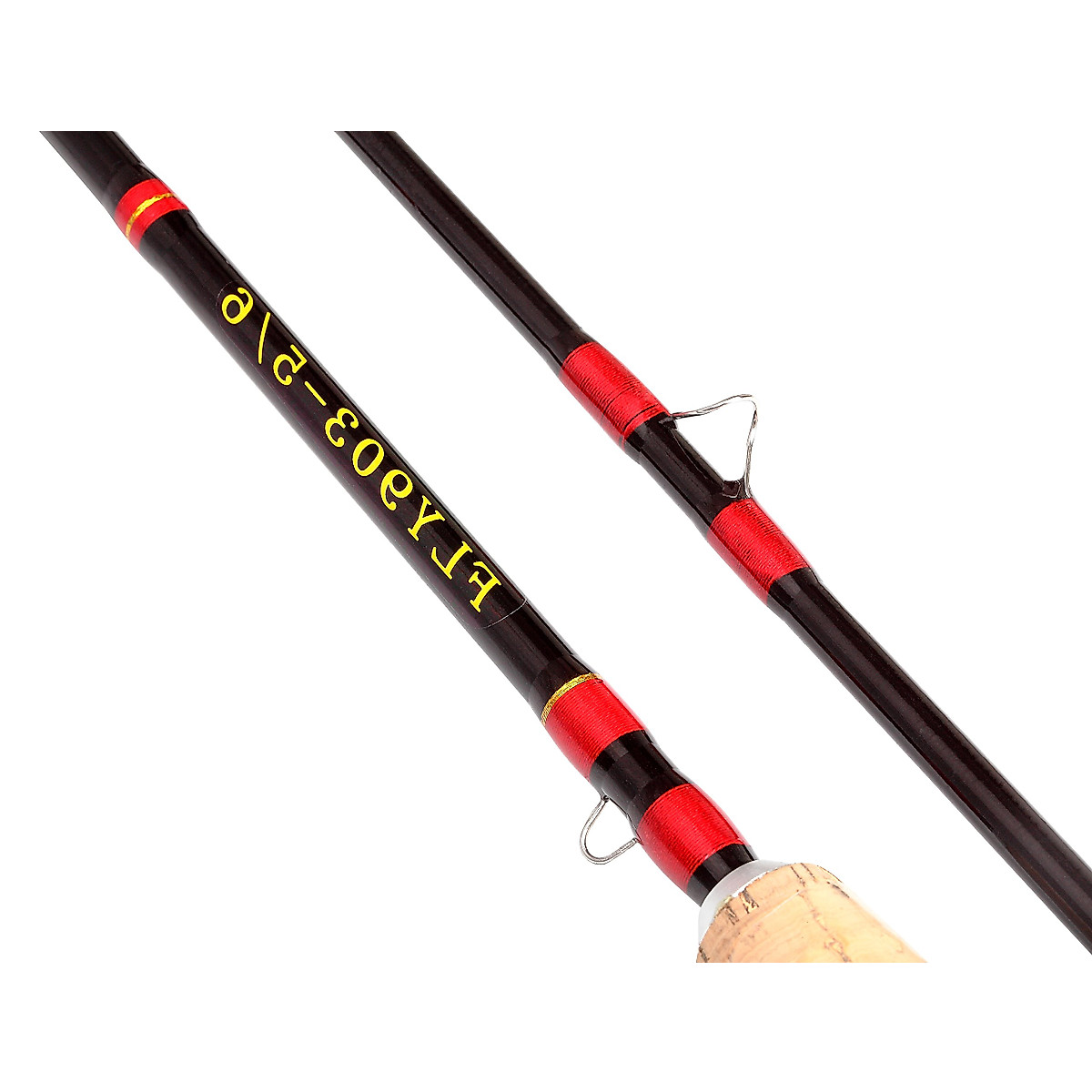 CHANNELMAY 9FT 3 Pieces Carbon Fly Fishing Rod Pole #5/6 2.7Meters Length Light Feel Medium-Fast Action
