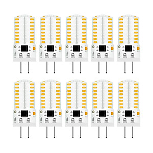 TIANZHILANSKY Pack 10 Mini G4 LED Bulb Dimmable 110V 120V 2.6W 280 Lumens 64pcs Silicone Lamp Equivalent to 20W Halogen Bulb Replacement Warm White 2700K-3200K 3000K Home Lighting