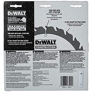 DEWALT Circular Saw Blade, 6 1/2 Inch, 90 Tooth, Vinyl Cutting (DW9153)