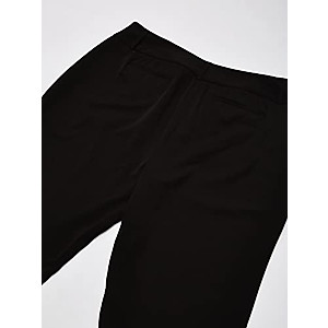 Rafaella Women's Petite Curvy Fit Gabardine Bootcut Stretch Dress Pants, 30 Inch Inseam, With Pockets (Petite Size 4-14), Black, 12 Petite