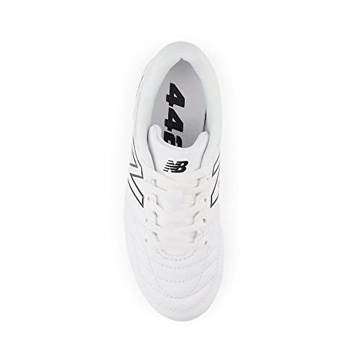 New Balance Boy's 442 V2 Academy FG Junior Soccer Shoe, White/Black, 2.5 Little Kid