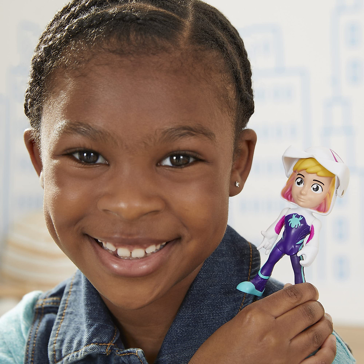 Spidey and His Amazing Friends Hero Reveal 2-Pack, Marvel Action-Figures, Mask-Flip Feature, Ghost-Spider and Black Panther, Kids Easter Gifts, 3+