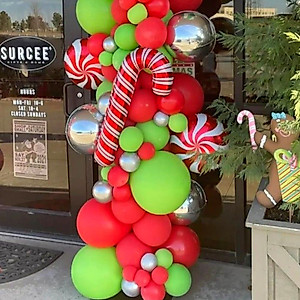 RUBFAC Lime Green Balloons Latex Party Balloons, 100pcs 12 Inch Green Balloons for Party Decoration Like Birthday Party, Graduation, Wedding, Baby Shower, Gender Reveal (with Green Ribbon)