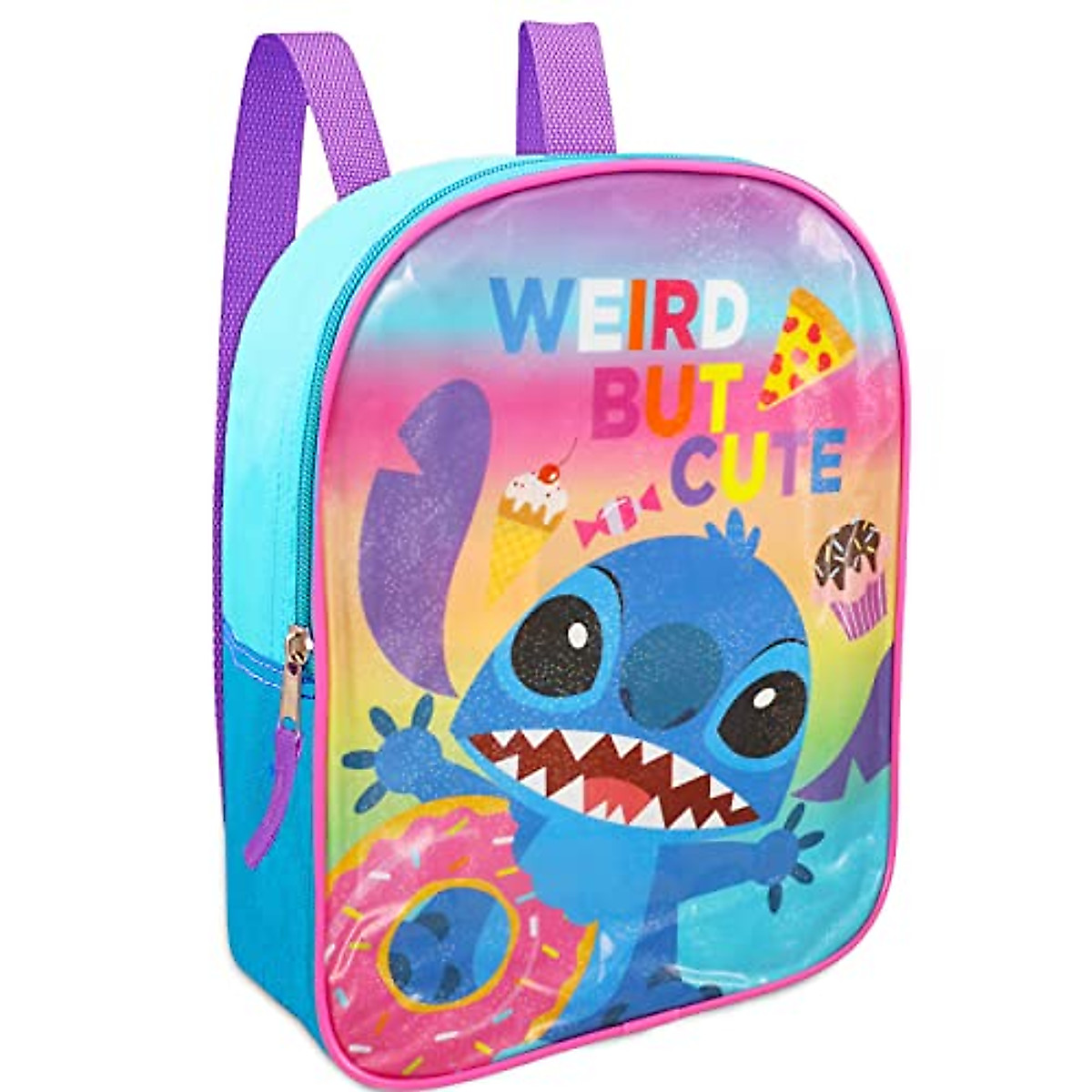 Disney Lilo and Stitch Mini Backpack Set for Girls - Bundle with 11'' Stitch Backpack, Water Bottle, Stickers, More | Stitch Backpack Mini