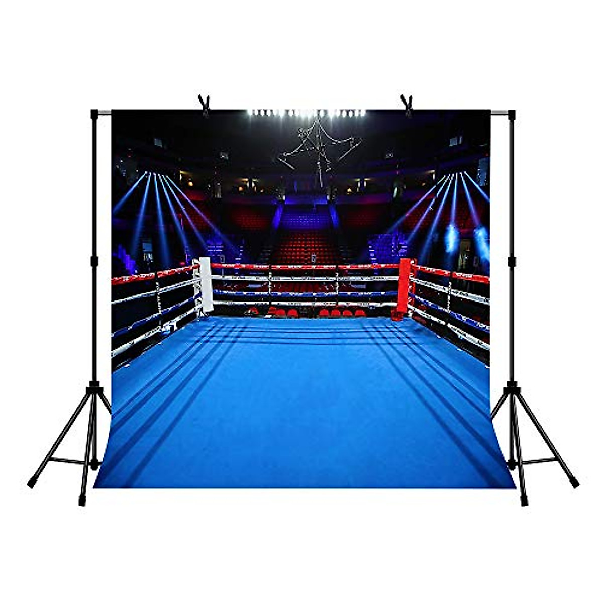 LYLYCTY 6x6ft Boxing Birthday Party Photography Backdrop Boxing Arena Sport Themed Background for Children Boy Portrait Birthday Party Decor Photo Booth Studio Props BJZYLY252