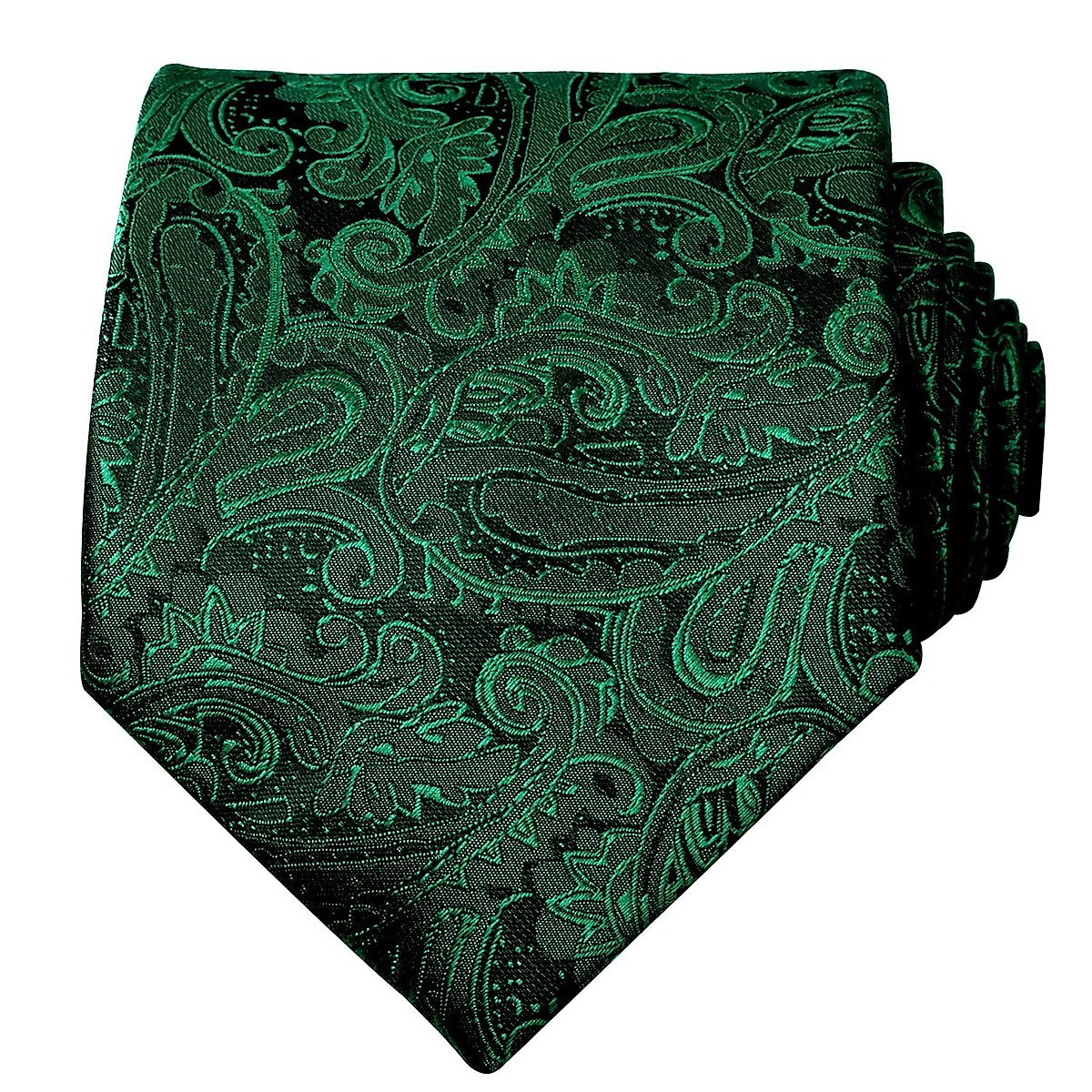 Alizeal Mens Paisley Tie Handkerchief Casual Floral Necktie Set