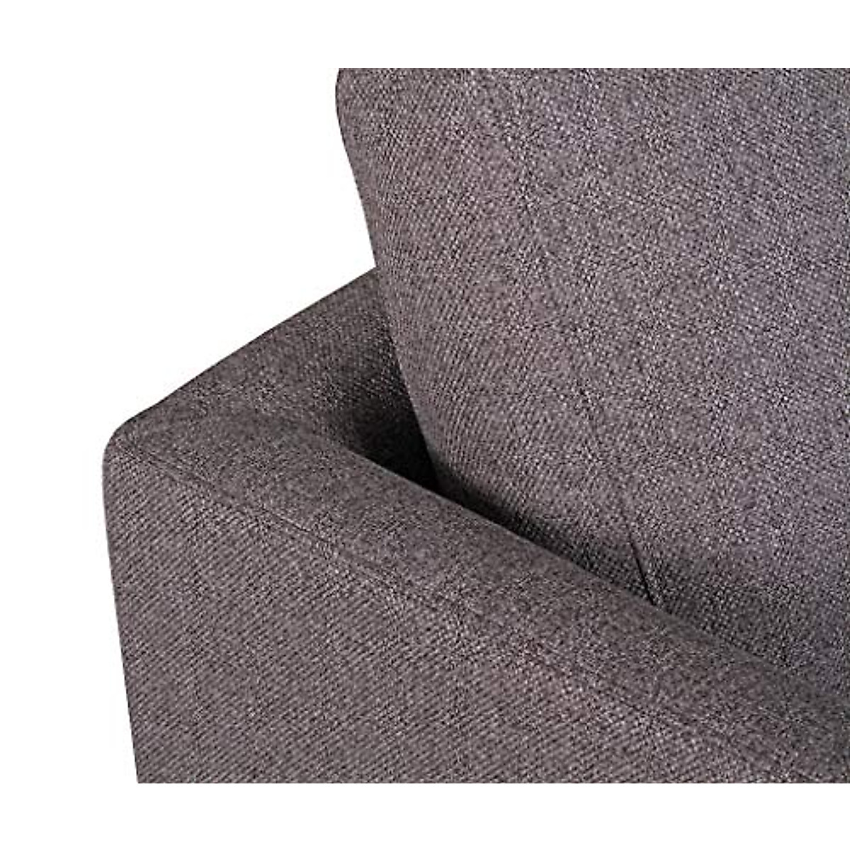 Amazon Brand – Rivet Canton Deep Mid-Century Modern Sofa Couch, 88.6"W, Dark Grey