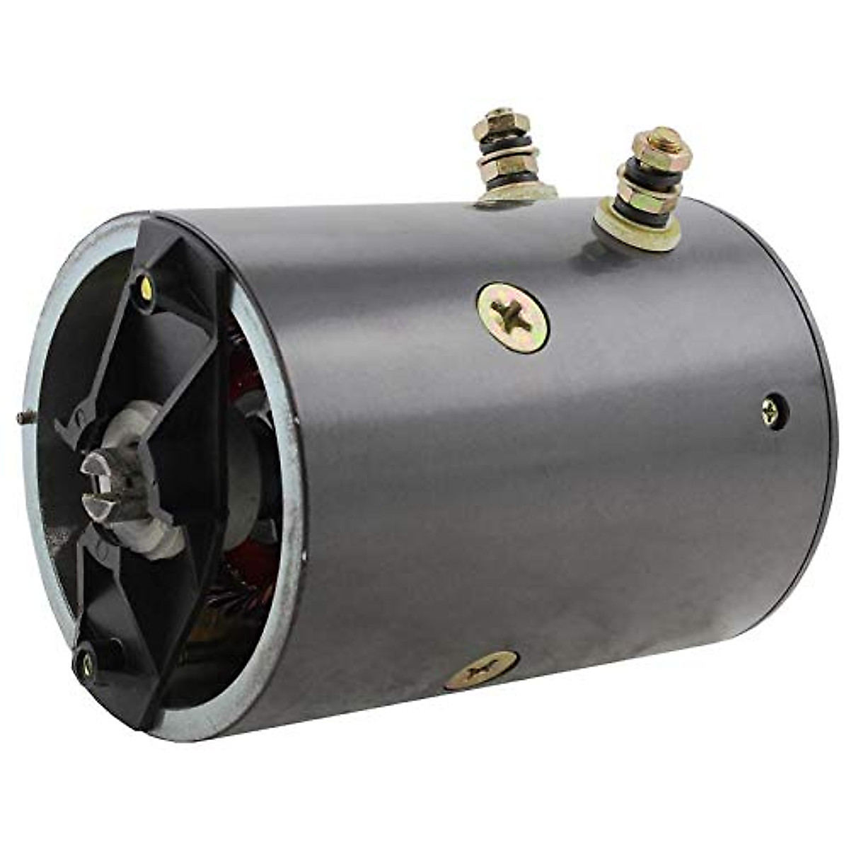 New Premium Slot Shaft Plow Motor Compatible with Western Fisher Snow Plow Applications Replaces 46-2584 46-3618 MUE6206AS MUE6306 MUE6306A MUE7001 46-4175 405-10118 56363 21500 MPV21500 21500-1