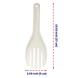 Jumbo Large Plastic Rice Paddle Spatula Scoop Fork-Like, 10.63" (27 cm) Long, 1 pcs per case