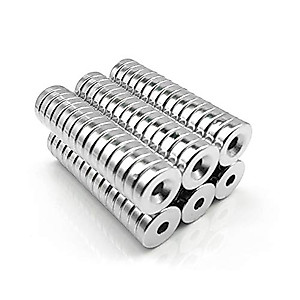 Multi-Use Refrigerator Magnets for Refrigerator Craft Project - Approximate 15x5mm with 5mm Countersunk Hole - 10Pieces