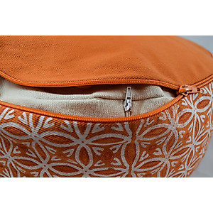 Orado Products Premium Zafu Meditation/Yoga Cushion Filled with 100% USA Grown Organic Buckwheat Hulls- Perfect for Daily Meditation or Yoga