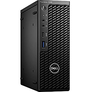Dell Precision 3240 Compact Desktop - Intel Core i7-10700, 16GB DDR4 RAM, 512GB PCIe NVMeClass 40 M.2 SSD, NVIDIA Quadro P620, Windows 10 Pro - Black