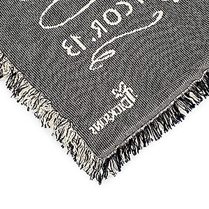 Dicksons Wedding Anniversary 1 Corinthians 13 White 48 x 68 All Cotton Tapestry Throw Blanket