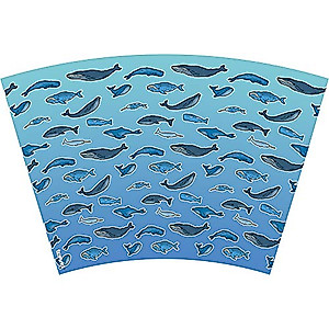 Tervis Made in USA Double Walled Whale Tail Insulated Tumbler Cup Keeps Drinks Cold & Hot, 24oz, Clear