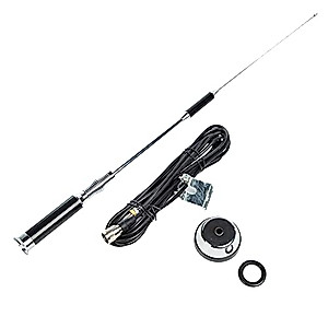 CB Antenna 28 inch for CB Radio 27 Mhz,Portable Indoor/Outdoor Antenna Full Mount Kit for Mobile/Car Radio Antenna Compatible with Midland Cobra Uniden Anytone