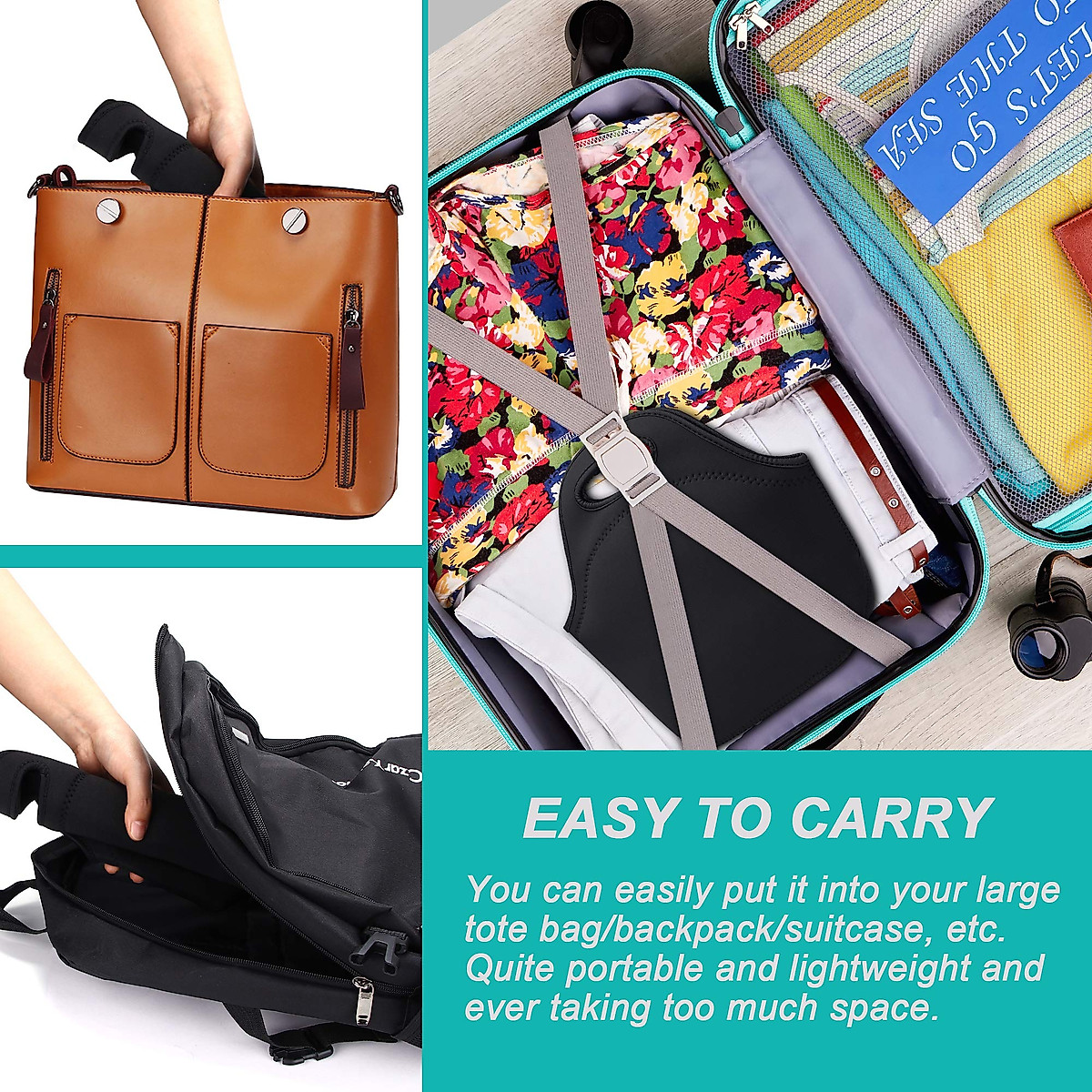 Neoprene Lunch Bag for Women Insulated Lunch Tote Bags Washable Lunch Container Box for Work Picnic Lightweight Meal Prep Bags for Men (Black)