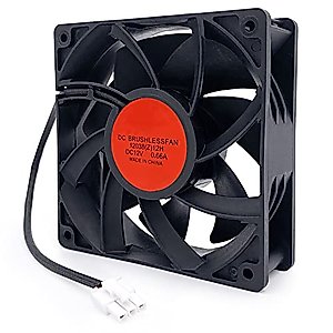 Upgraded Precision Control Fan Replacement for Char-Griller Gravity Fed 980 Charcoal Grill, 3800RPM Turbo Fan Helps Grill Reach Set Temperature Quickly (120mm)