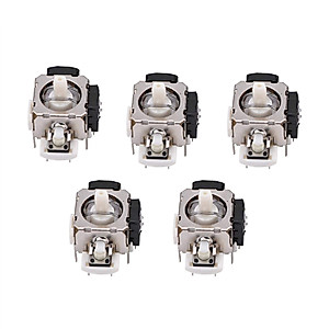 125 5-Pack Joystick Replacement, 3D Analog Joysticks, Thumbstick Sensor Rocker Axis Module Replacement Part for 360 Controller, Plug and Play