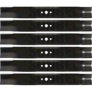 (6 Pack) Premium Medium Lift Replacement XHT Lawn Mower Blade Fits Husqvarna 204114884 | 20" x 2.5" / 0.625" Hole