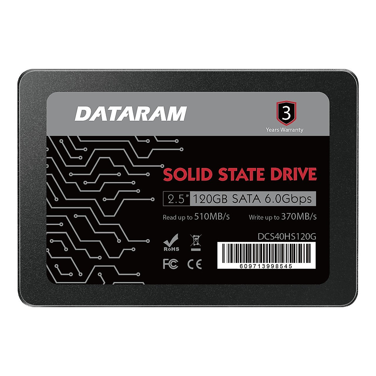 Dataram 120GB 2.5" SSD Drive Solid State Drive Compatible with HP PROBOOK 440 G3